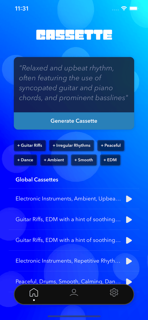 Cassette AI - Create your Dream Music
